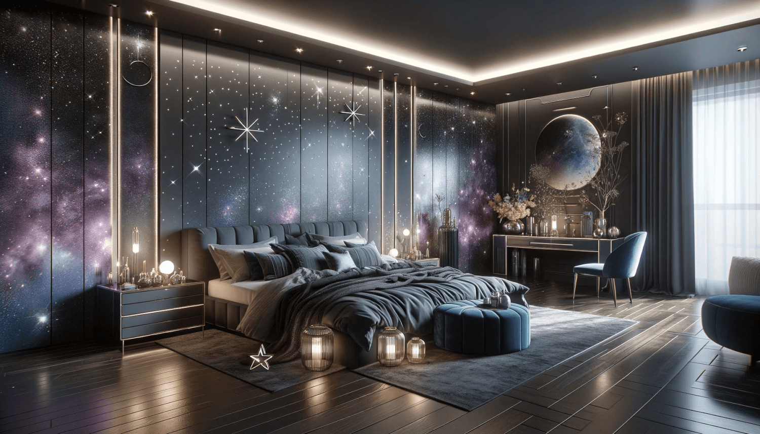 Stellar Style: Embracing Cosmic Chic in Home Decor - HomeDesignsAI