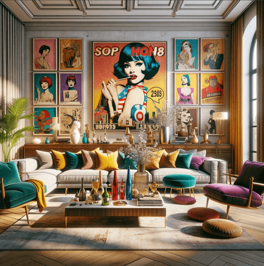 Pop Art Inspired Interior Design