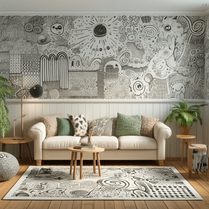 Embrace the Whimsy: Doodle Art Design for Your Home - HomeDesignsAI